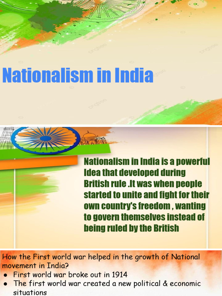 Nationalism in India - 1 | PDF | Mahatma Gandhi | British Raj