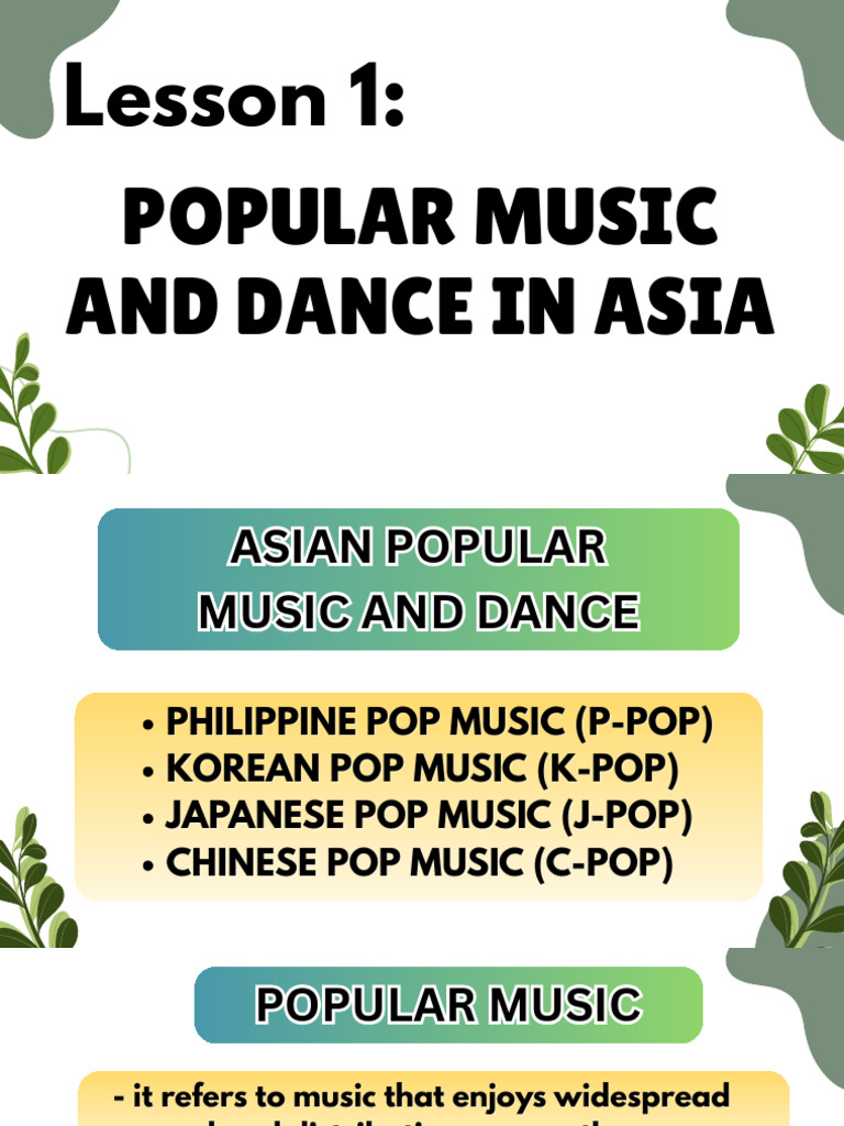 Asian Pop Music and Dance Overview | PDF | Pop Music | Rock Music