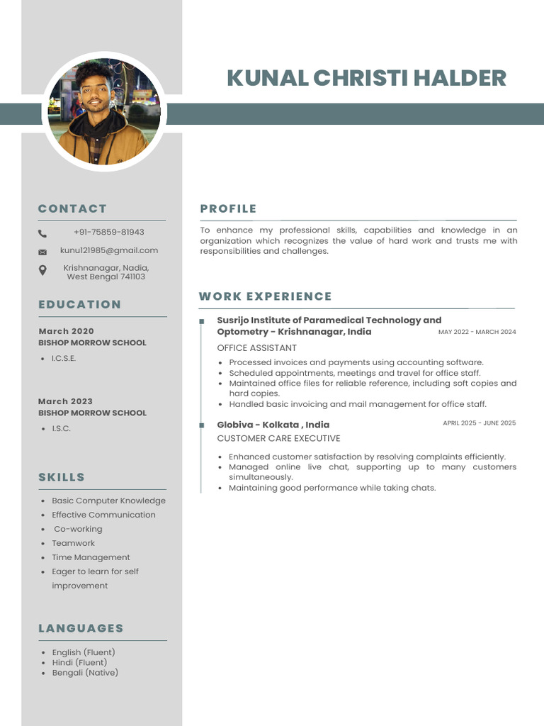 Kunal Halder C.V. Updated 2025 | PDF