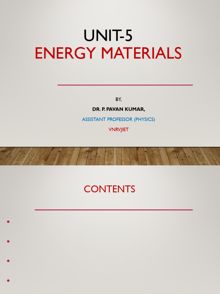 Unit-5 - Energy Materials and Nanotech Handout | PDF | Fuel Cell ...