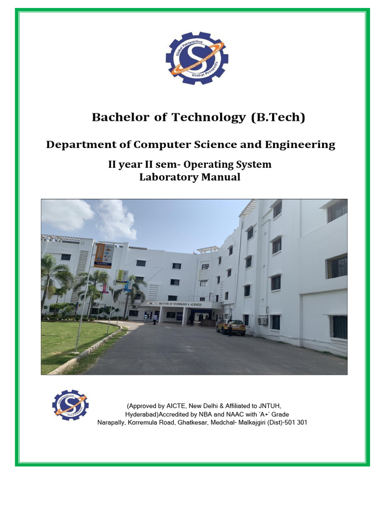 Operating System Lab Manual | PDF | Engineering | Pointer (Computer Programming)