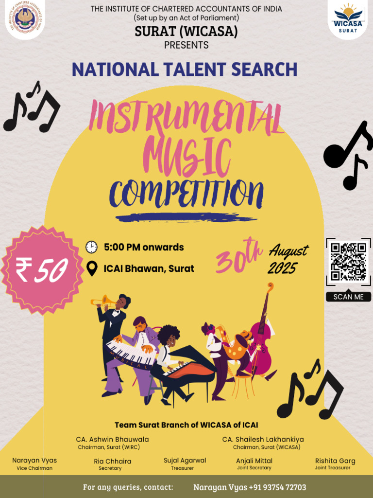 ICAI National Instrumental Competition 2025 | PDF | Accounting