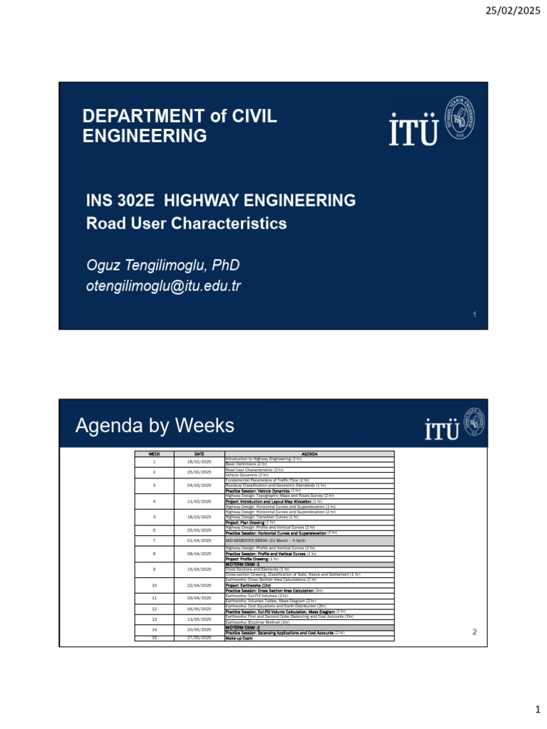 Road User Characteristics in Highway Engineering | PDF | Traffic ...