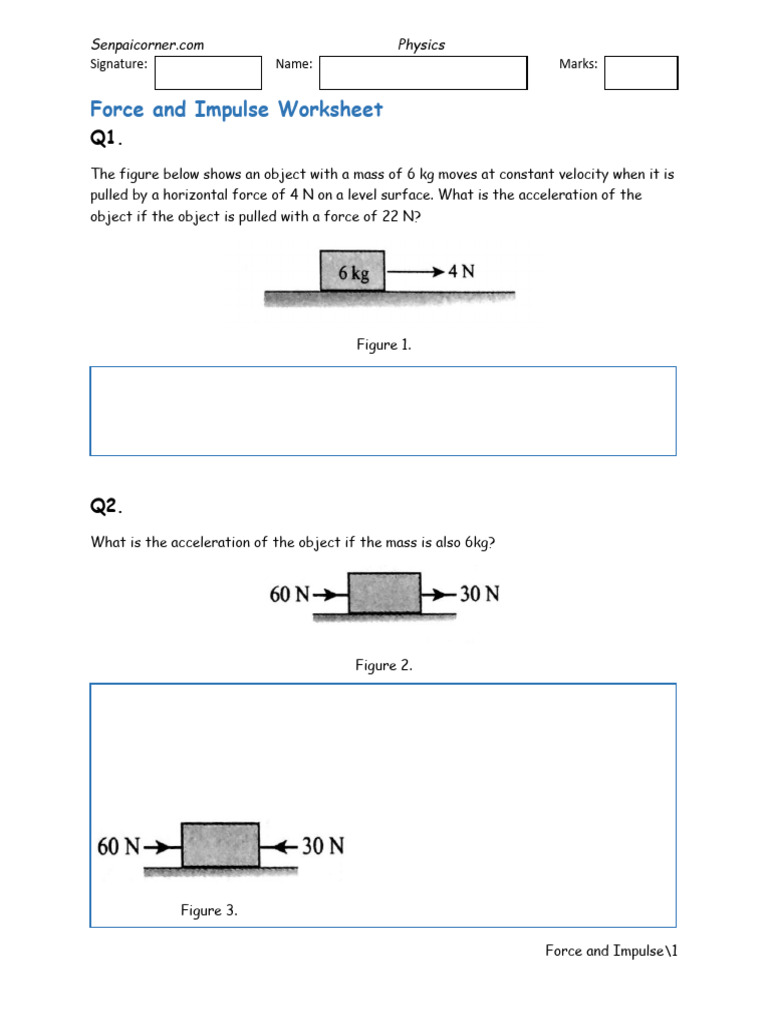 Chapter 1 - Force and Impulse | PDF | Force | Velocity