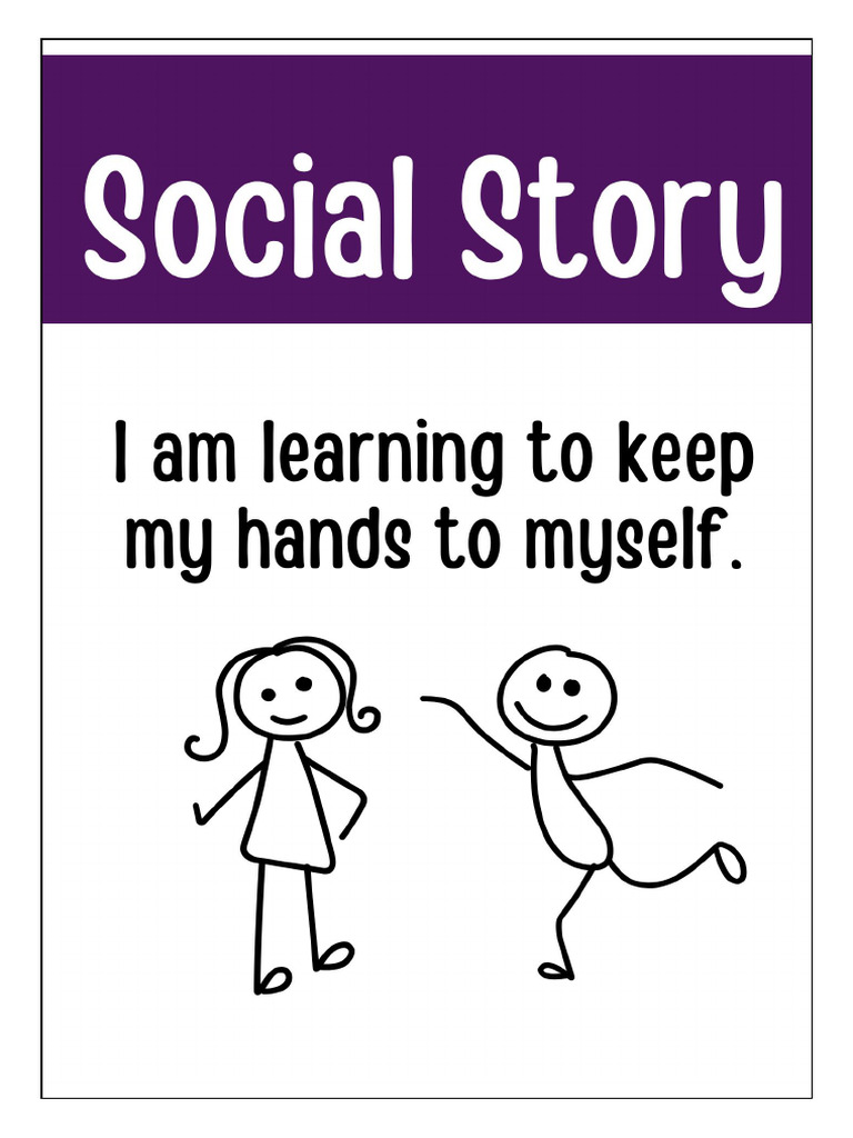 No - Hitting - Social Story For Special Kids Learnn - Safe Hands ...