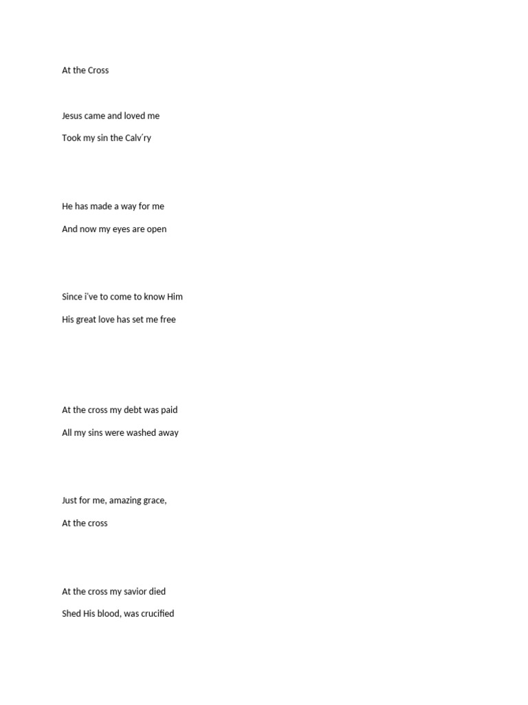 At the Cross | PDF