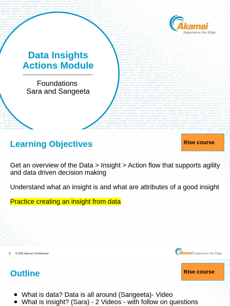 Data Insight Action Module | PDF | Data | Marketing