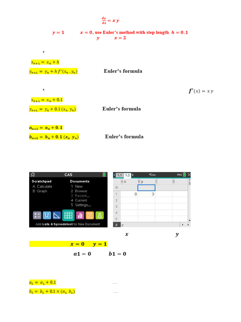 Euler's Method | PDF