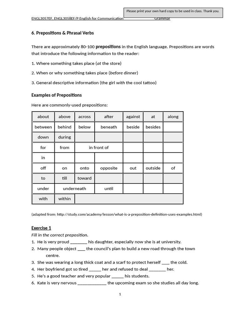 Mastering Prepositions and Phrasal Verbs | PDF | English Language ...