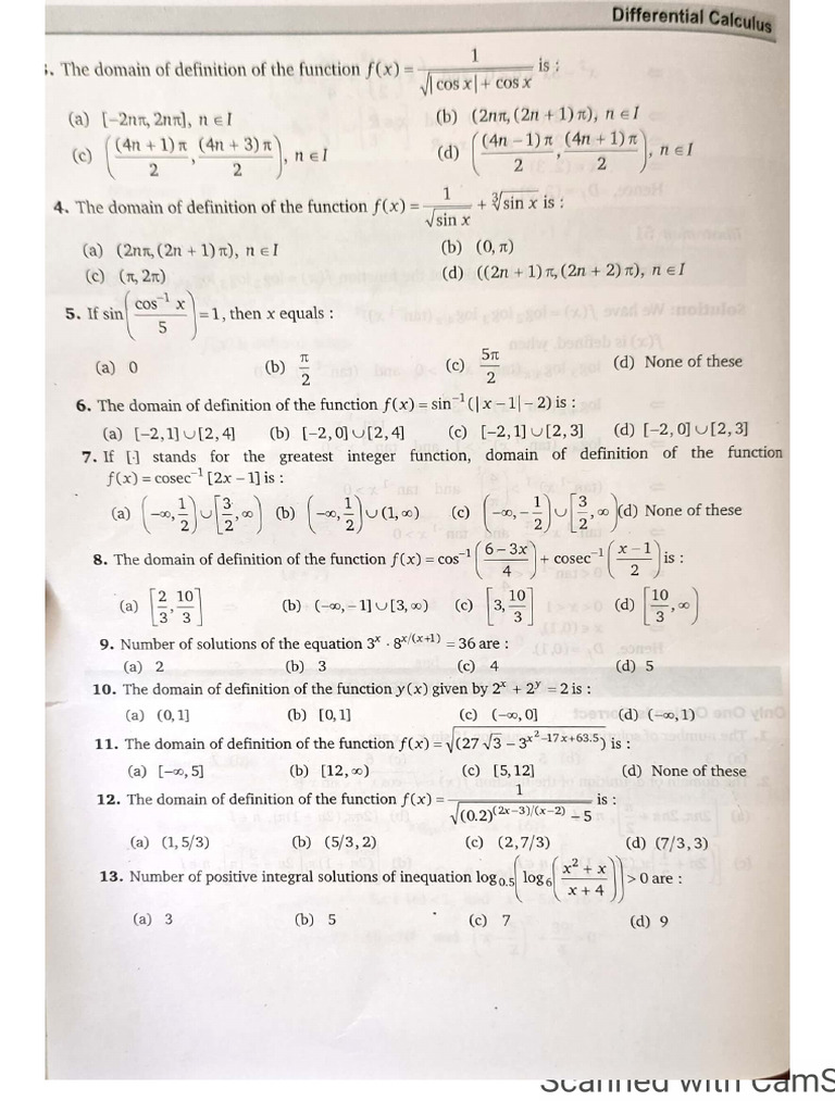 Domain and Range | PDF