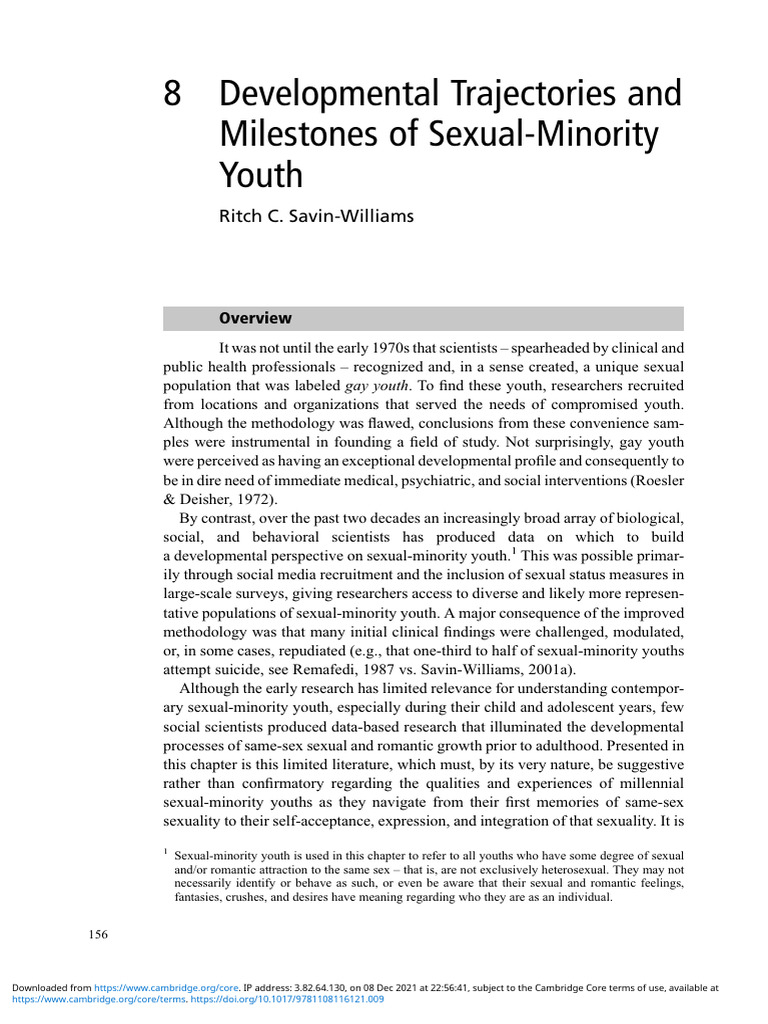 The Cambridge Handbook of Sexual Develop | PDF | Adolescence | Heterosexuality