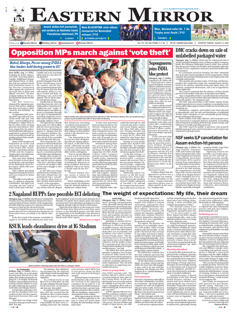 Eastern Mirror August 12 | PDF | Mental Health