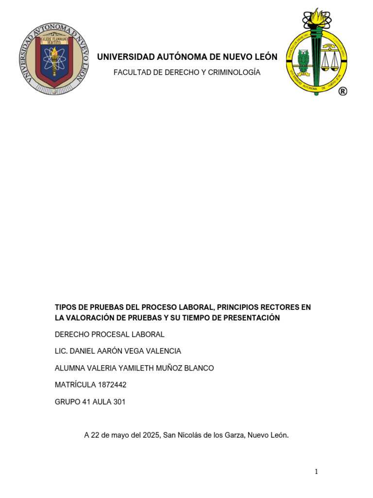 Trabajo Final Laboral | PDF | Evidencia (ley) | Derecho laboral