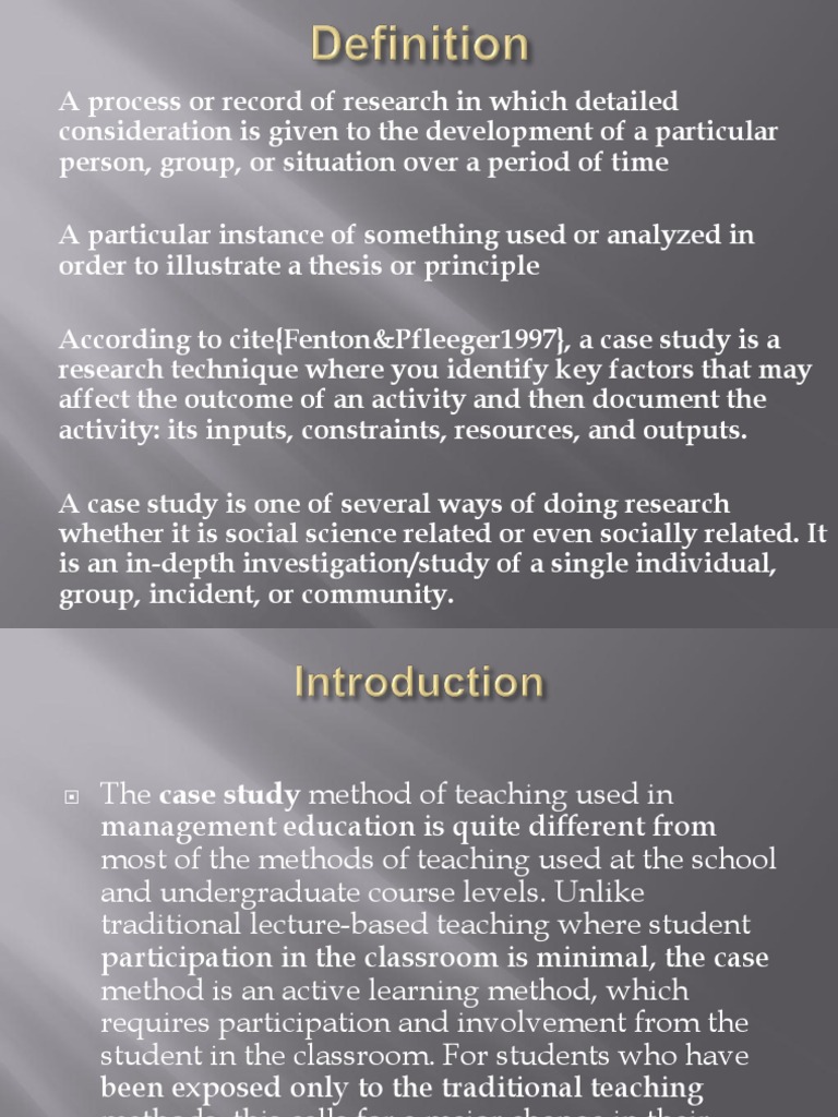 An In-Depth Analysis of the Benefits of Using Case Studies in ...