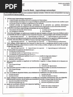 10 QCM Corrigés Machine Learning | PDF