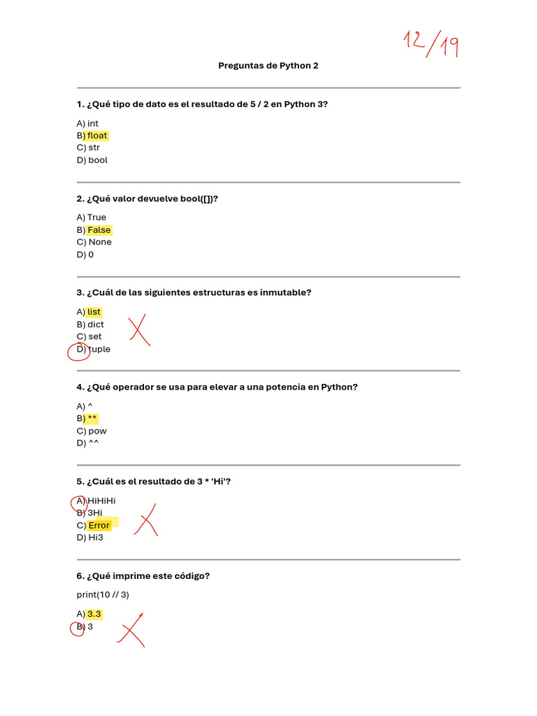 Prueba 2 | PDF | Python (lenguaje de programación) | Ciencias de la ...
