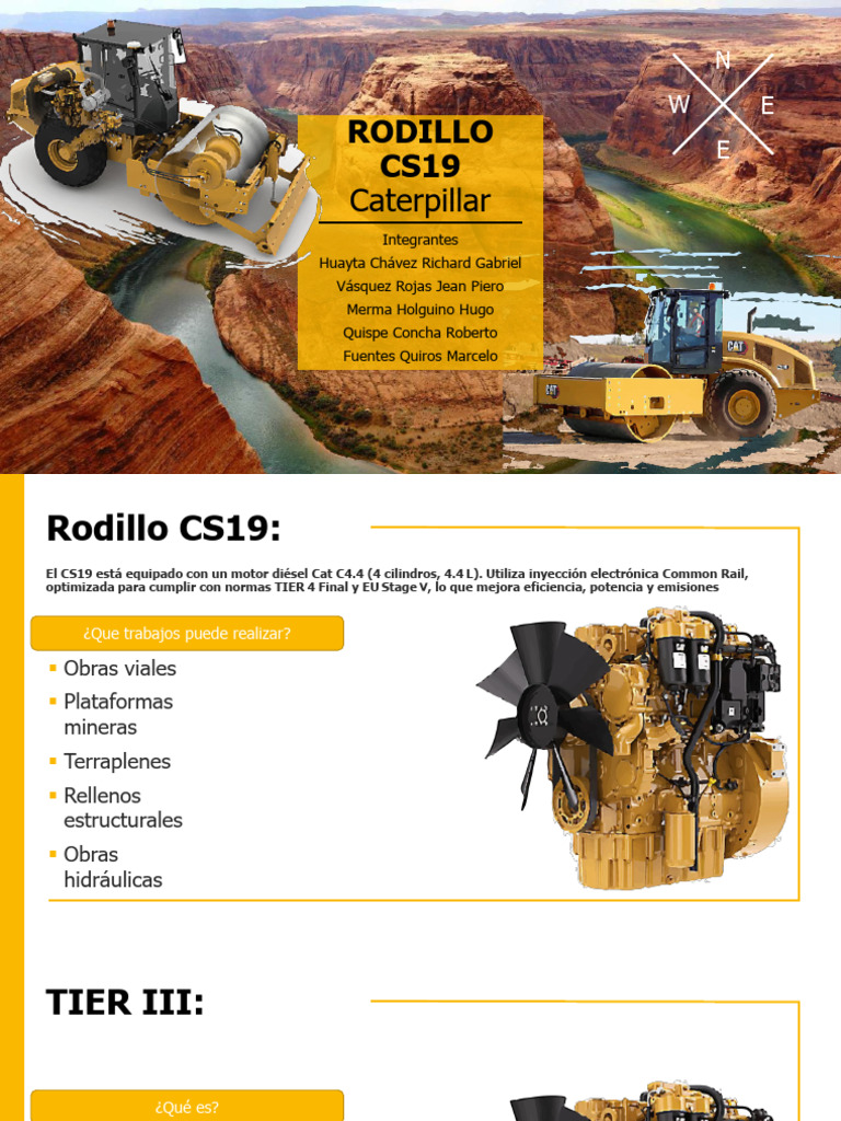 Rodillo Caterpillar CS19: Especificaciones y Usos | PDF | Inyección de ...