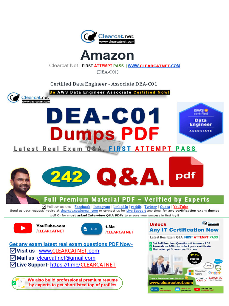 AWS Certified Data Engineer - Associate DEA-C01 Clearcatnet | PDF ...