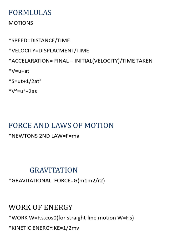 Science Formul-1.docx - 20250808 - 210005 - 0000 | PDF