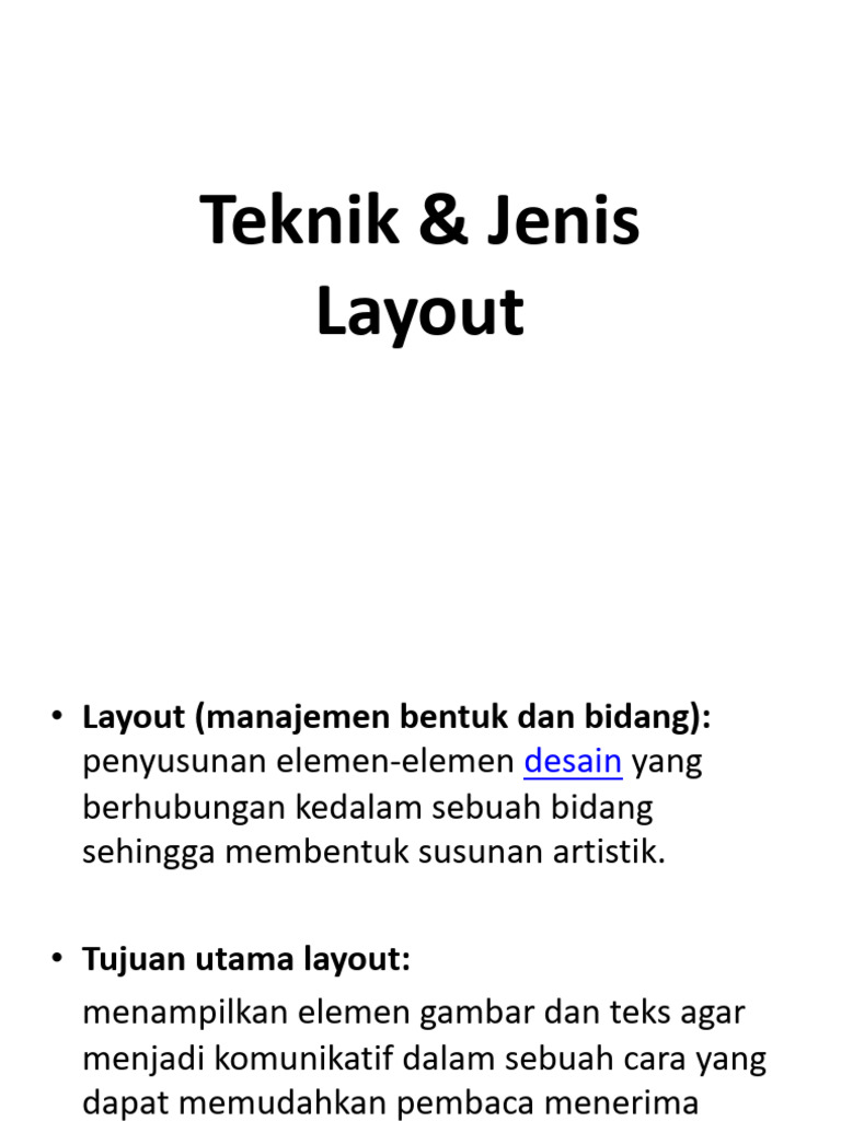 Teknik dan Jenis Layout Desain Visual | PDF