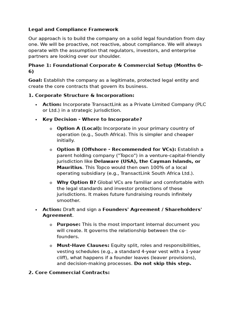 Legal Compliance Framework Guide | PDF | Regulatory Compliance | Insurance