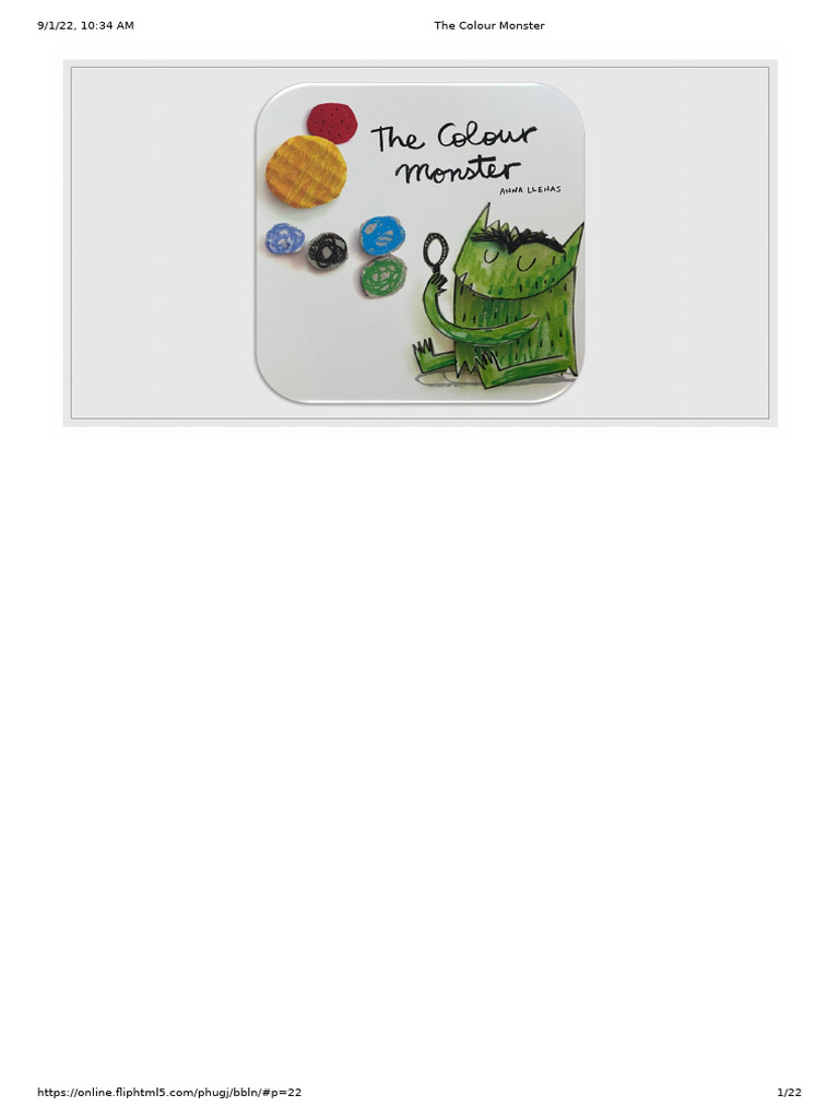 The Colour Monster PDF Resource | PDF