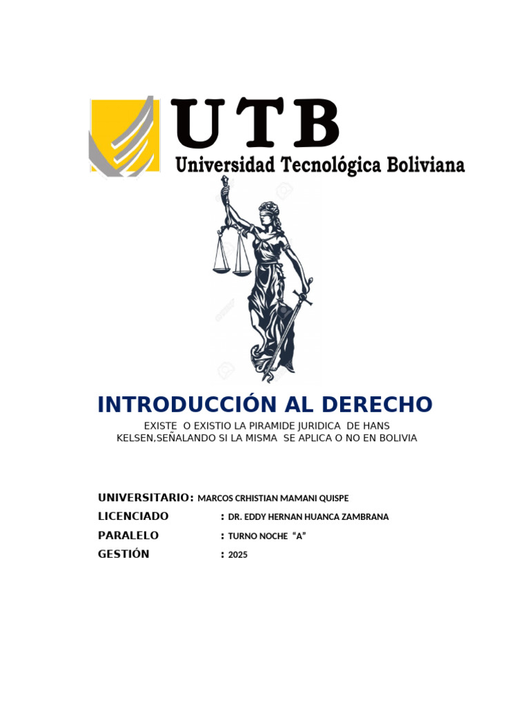 Caratula Derecho Utb | PDF