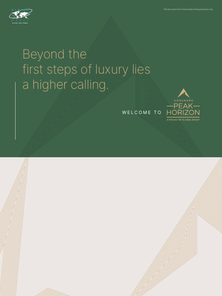 Codename Peak Horizon Sales Training Guide | PDF