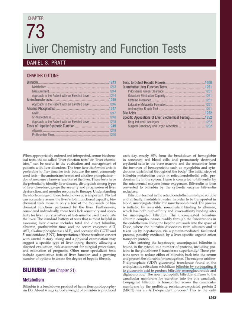 SL Liver Function Tests | PDF | Alanine Transaminase | Hepatitis