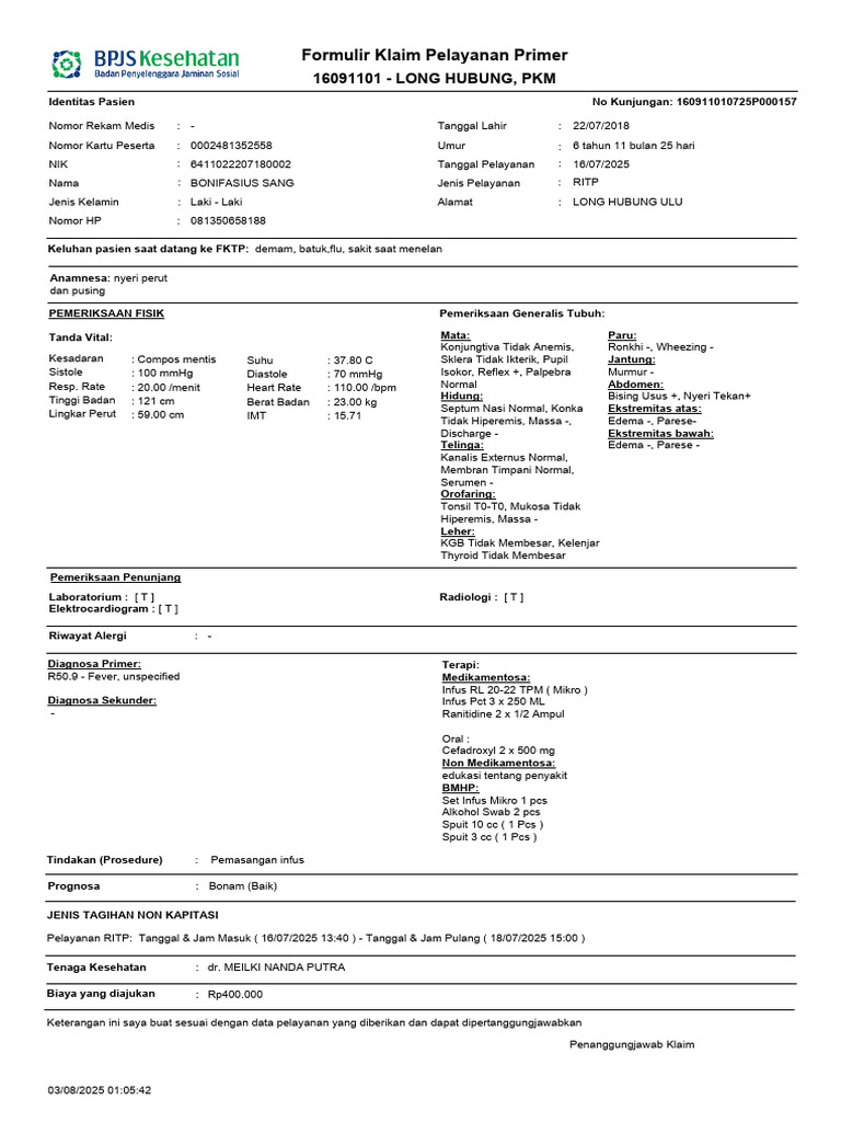 FKK An. Bonifasius Sang | PDF