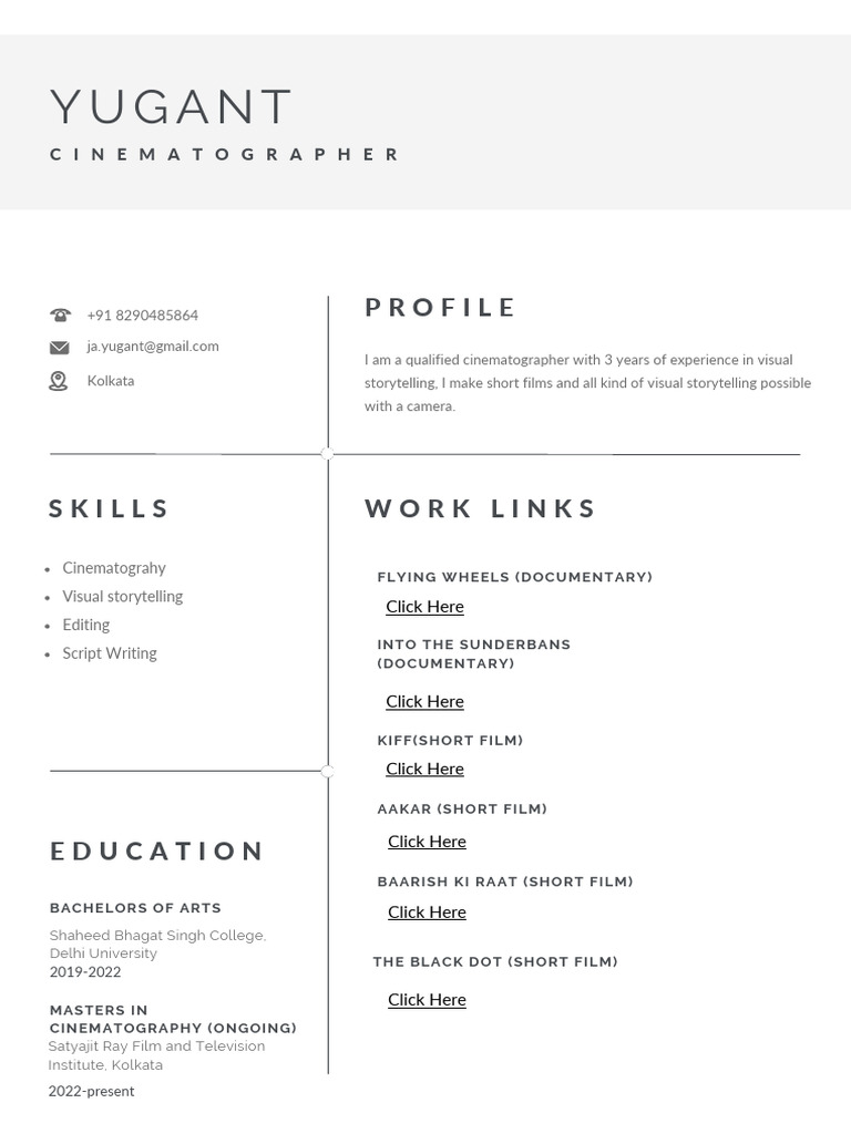 Yugant's Resume | PDF