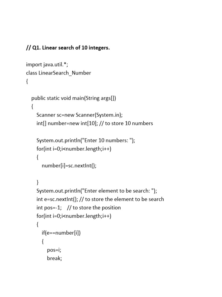 ICSE - Class10 - Array - Programs by Partha Sarathi de | PDF | Integer ...