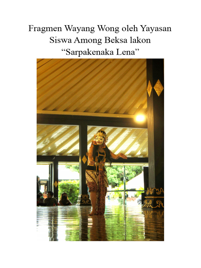 Fragmen Wayang Wong: Sarpakenaka Lena | PDF