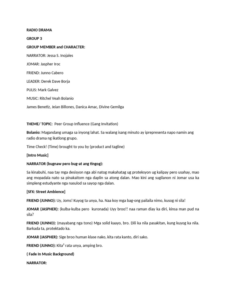 Radio Drama | PDF