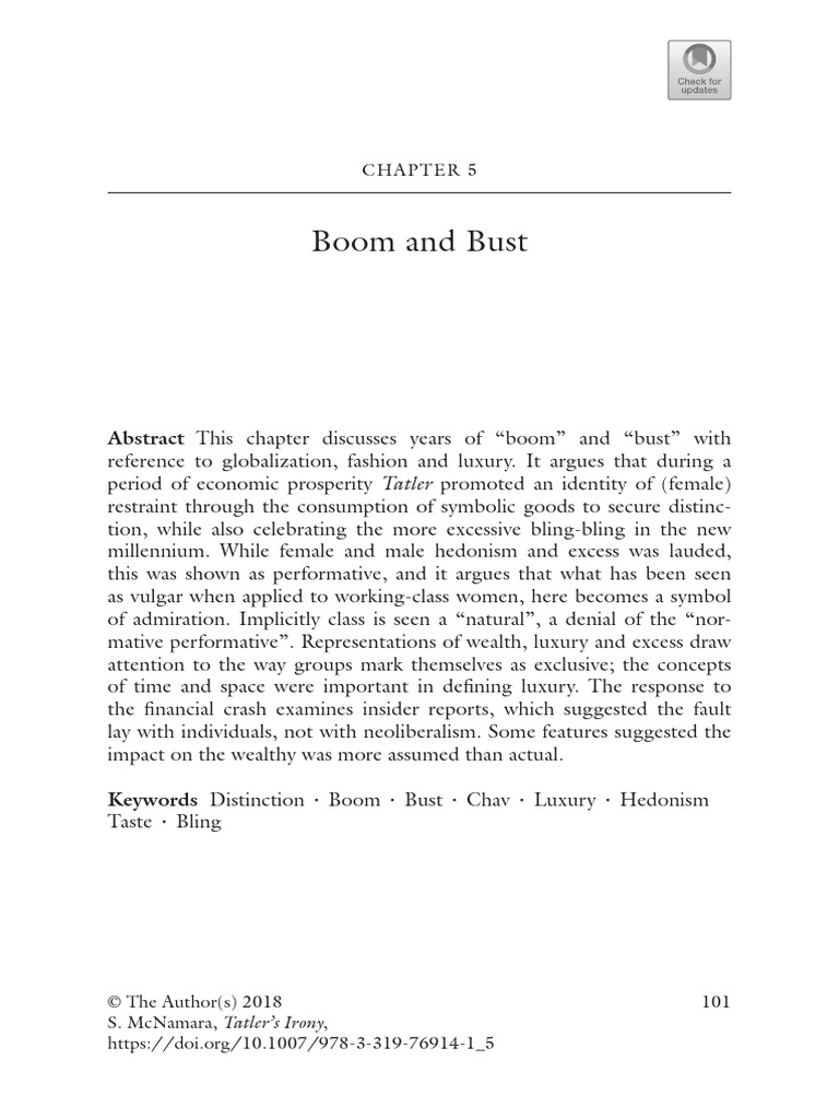 Boom and Bust | PDF
