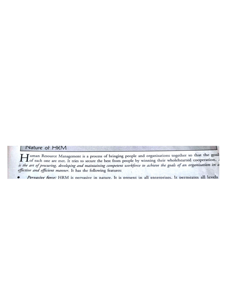 HRM & HRP (Unit-1) | PDF
