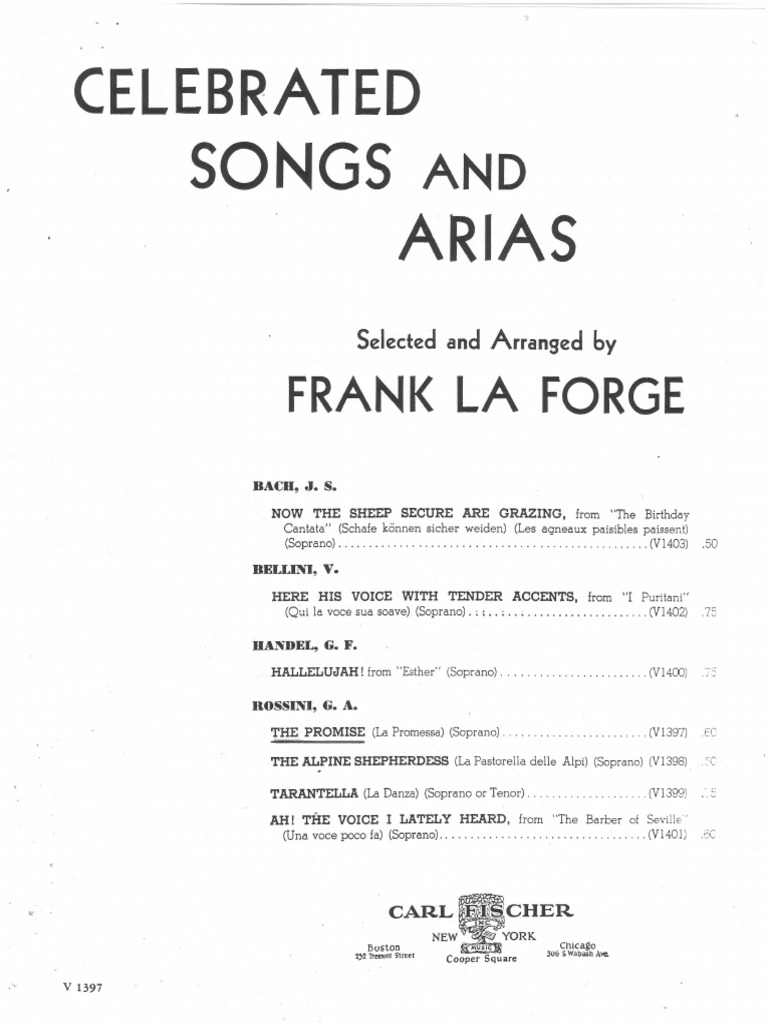Soprano Arias and Songs Collection | PDF | Opera | Singing