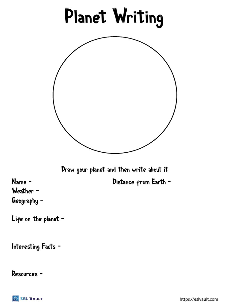 Planet Writing Template | PDF