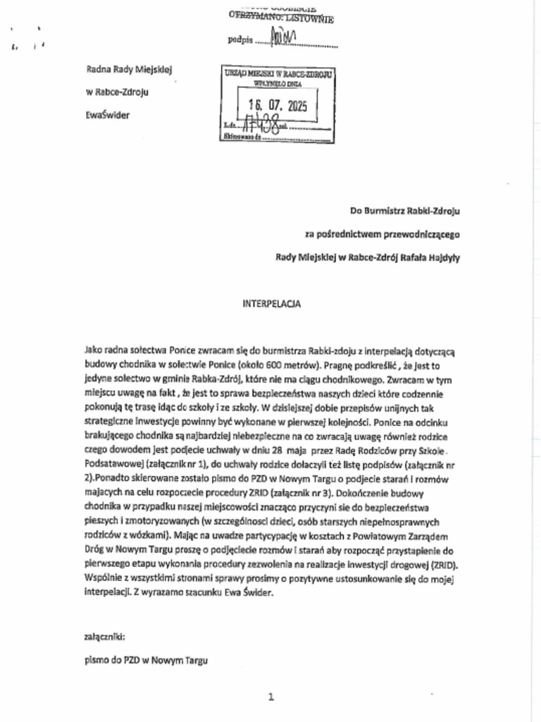 BRM.0003.85.2025 Ewa Swider Interpelacja | PDF