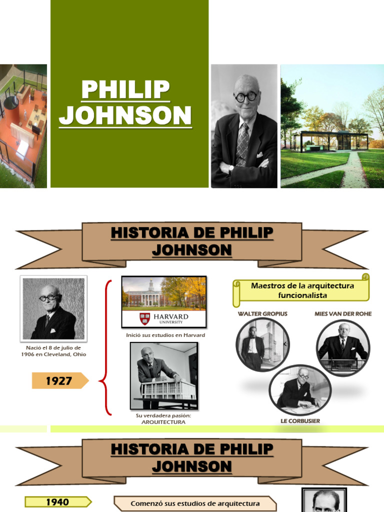 Philip Johnson | PDF | Diseño arquitectonico | Arquitectura