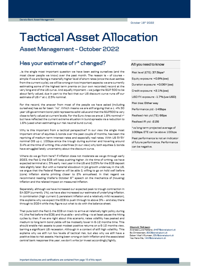 Dbam Taa Publication | PDF | European Central Bank | Recession