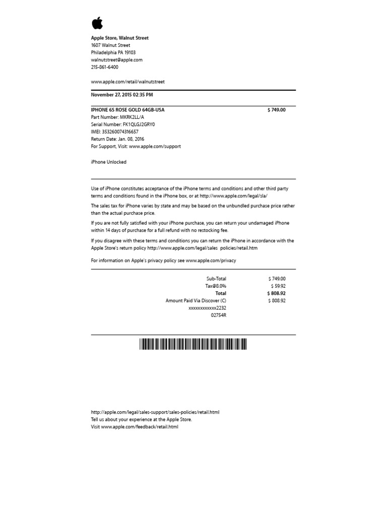 Emailreceipt 20151127R1626069971 | PDF