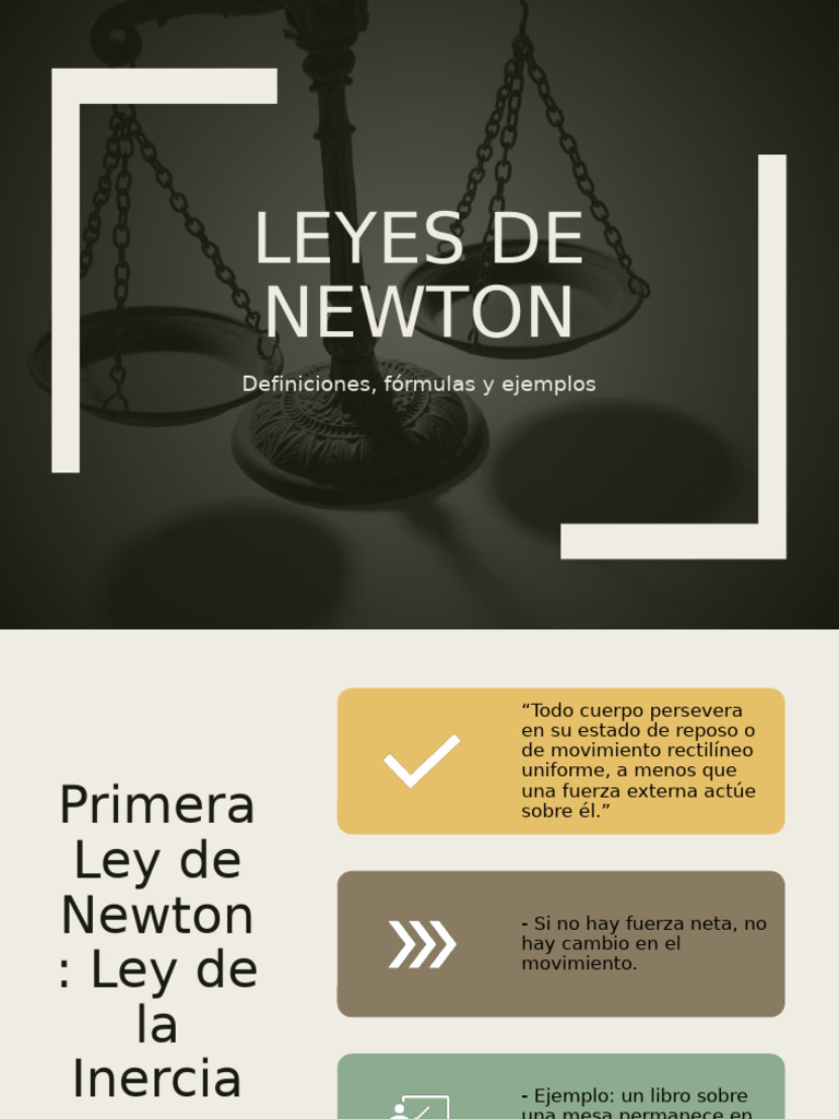 Leyes de Newton: Inercia, Fuerza y Reacción | PDF
