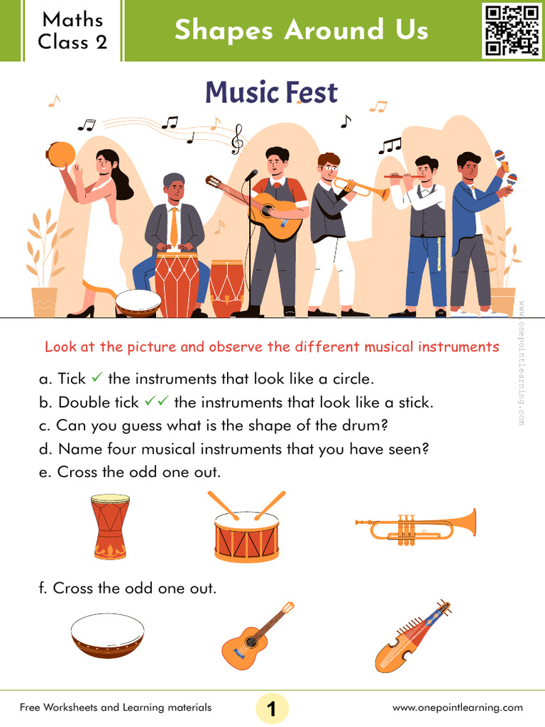 3D Shapes Worksheet For Class 2 With Answers | PDF | Shape | Classical ...