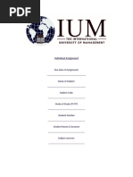 University Assignment Cover Page Template | PDF