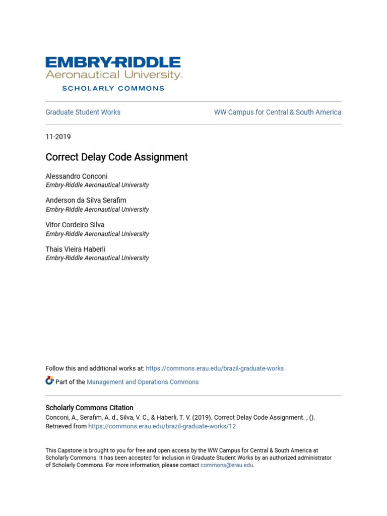 Correct Delay Code Assignment | PDF | Airlines | Airport