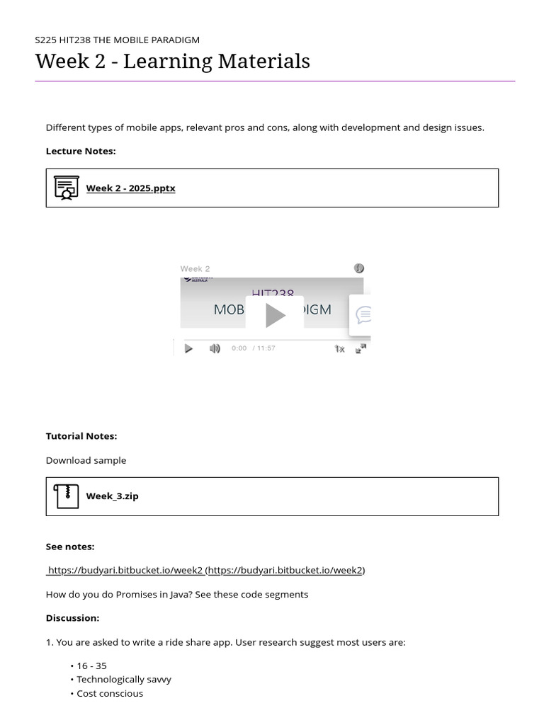 Week 2 - Learning Materials | PDF