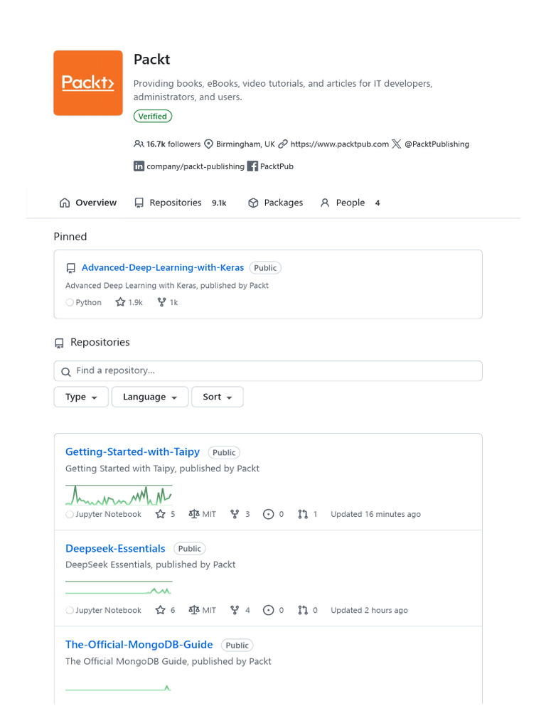 Packt GitHub | PDF | Free Software | Computer Engineering