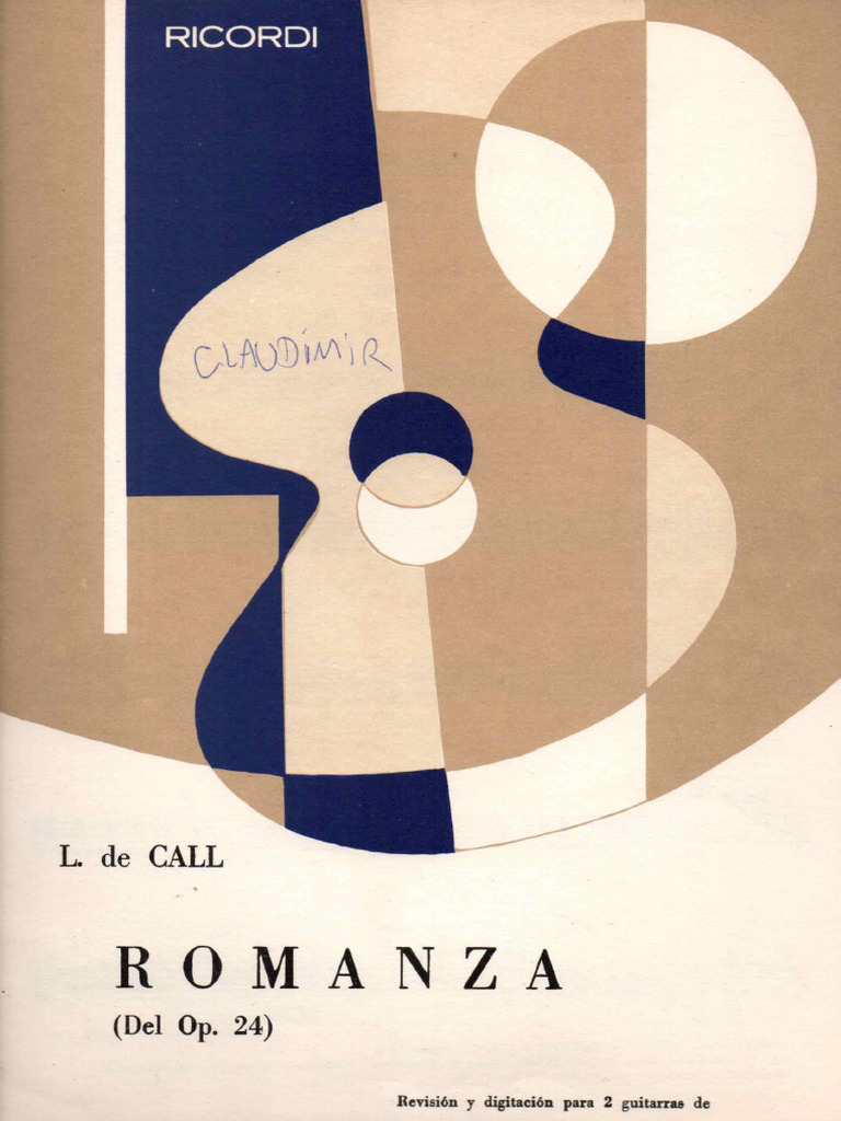 Romanza para 2 Violões - L. de Call - Isaías Sávio | PDF