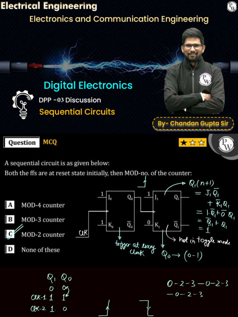 Sequential Circuits - DPP 03 Discussion Notes | PDF
